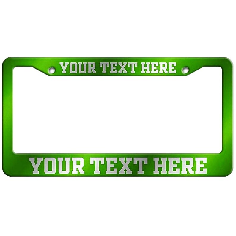 Customizable License Plate Frame Colorful Car Accessory Personalized ...