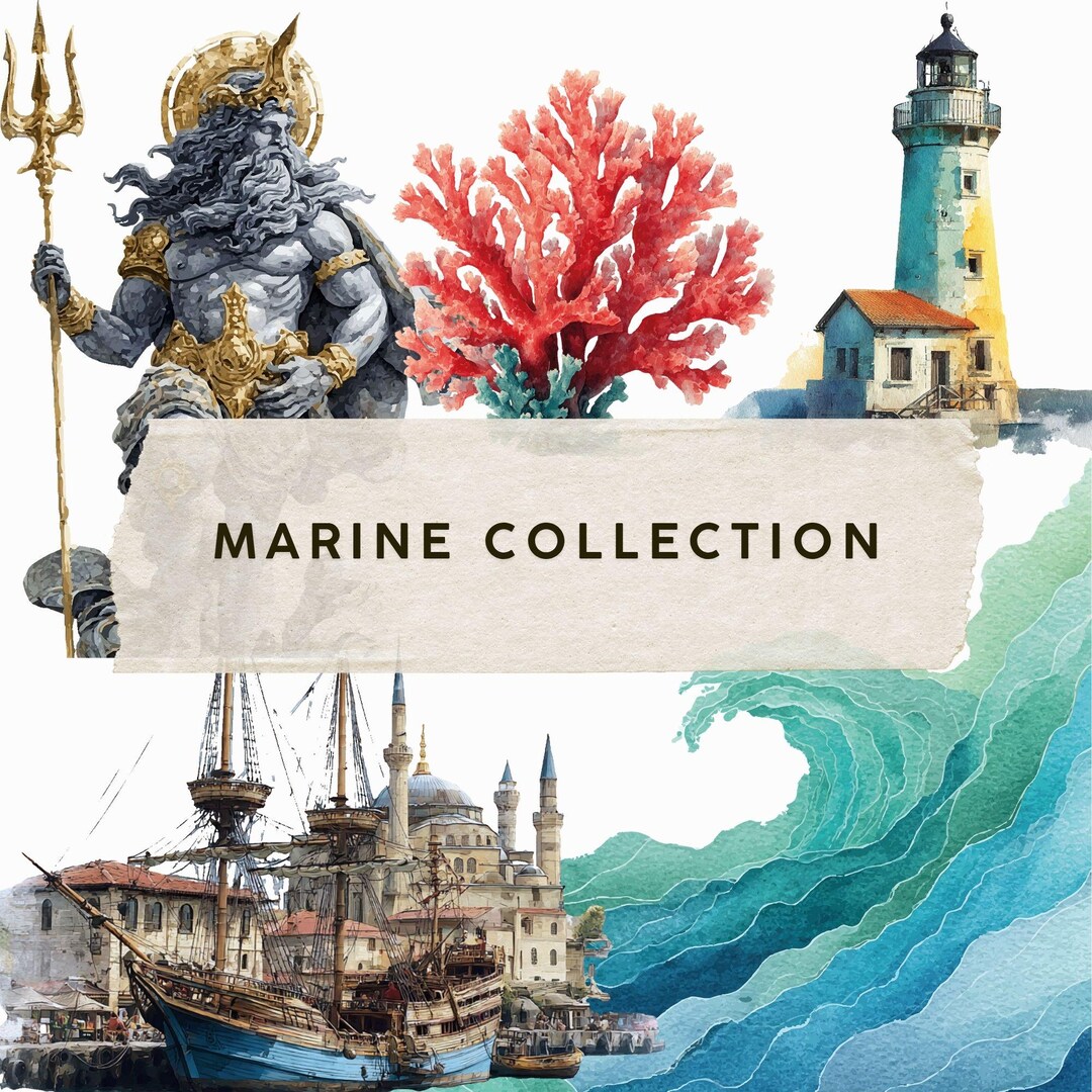 Marine Collection 30 Clipart PNG, Ships, Galleons, Captains, Crews, Sea ...