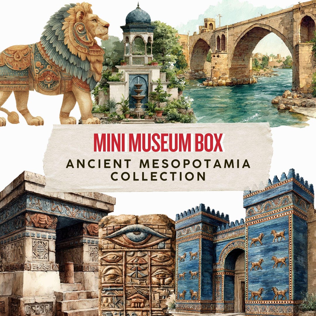 Mini Museum Box – 40 Ancient Mesopotamia Collection Clipart PNG ...