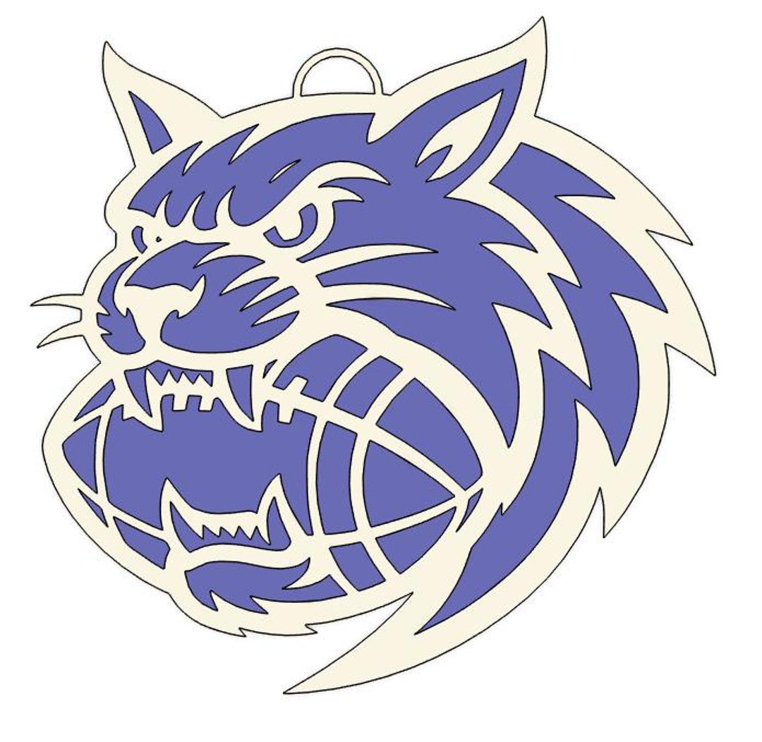 Football Wildcat Mascot STL File - 3D Print Chain Necklace Pendant ...