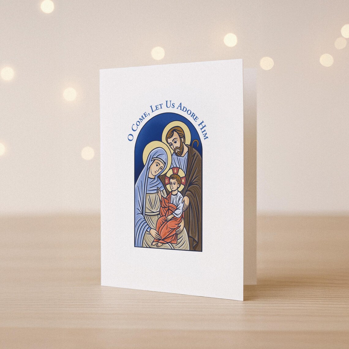 Printable Catholic Christmas Card: Holy Family Nativity Icon (A2 ...