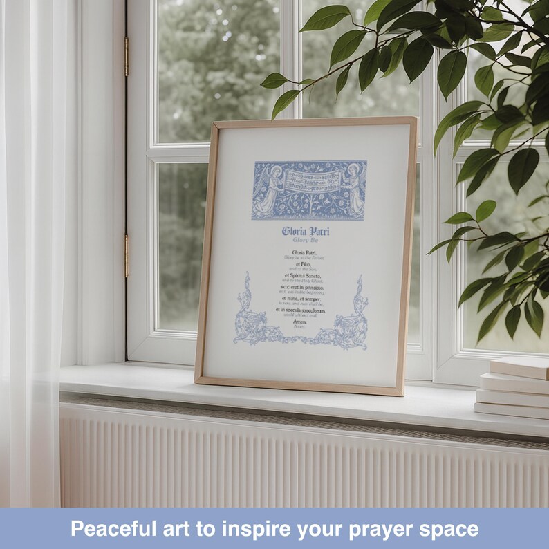 Gloria Patri Prayer Print: Catholic Trinity Art (PDF Download) - Etsy