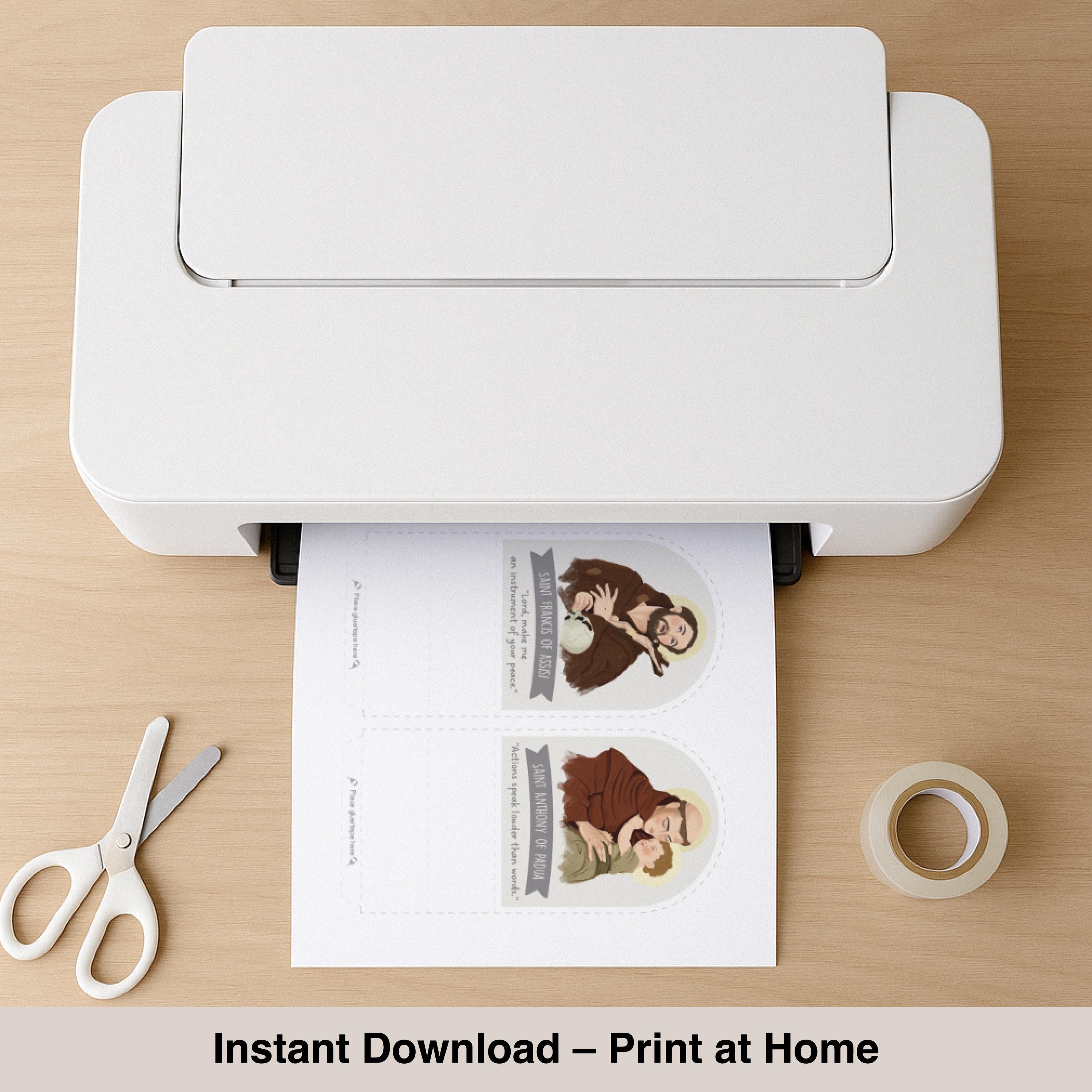 Printable Catholic Saints Mini Altars: Homeschool Activity (A4 + US ...