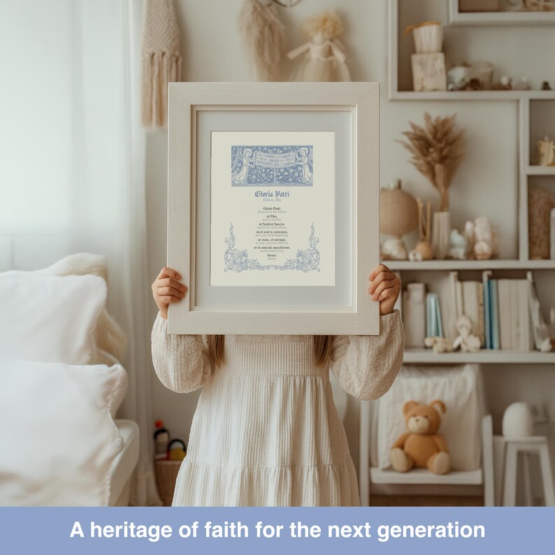 Gloria Patri Prayer Print: Catholic Trinity Art (PDF Download) - Etsy