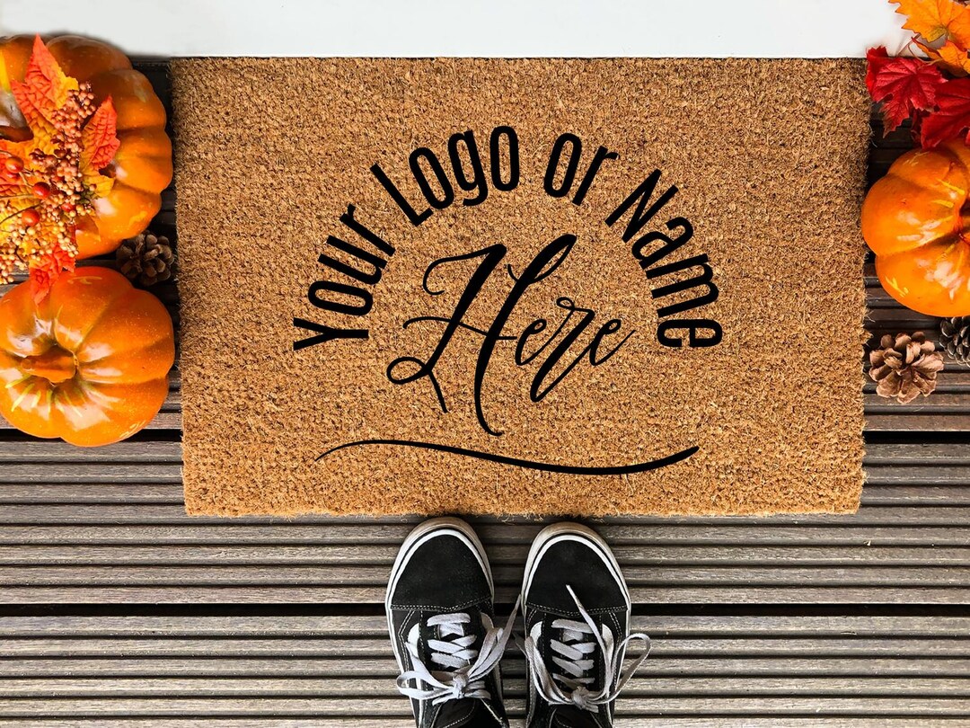 Personalized Door Mat Your Logo / Personalized Business Logo Doormat ...