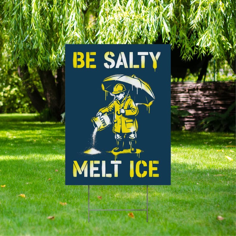 Anti ICE Stay Salty Garden Yard Sign, House Banner, Abolish ICE Garden ...