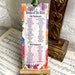 Books of the Bible Bookmark, Red, Yellow and Green Floral, Version One ...
