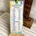 Books of the Bible Bookmark, Red, Yellow and Green Floral, Version One ...