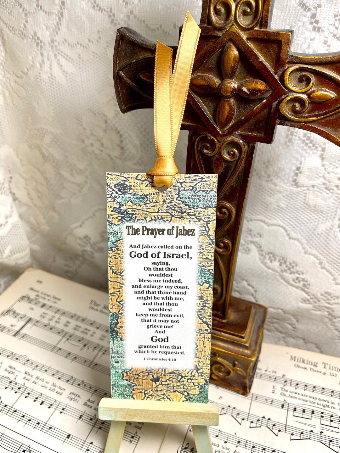 Prayer of Jabez Bookmark, Map Background, Christian Bookmark, Christian ...