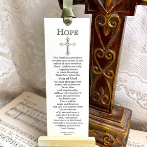 Hope Bookmark, Christian Chipboard Encouragement Bookmarks, Handmade ...