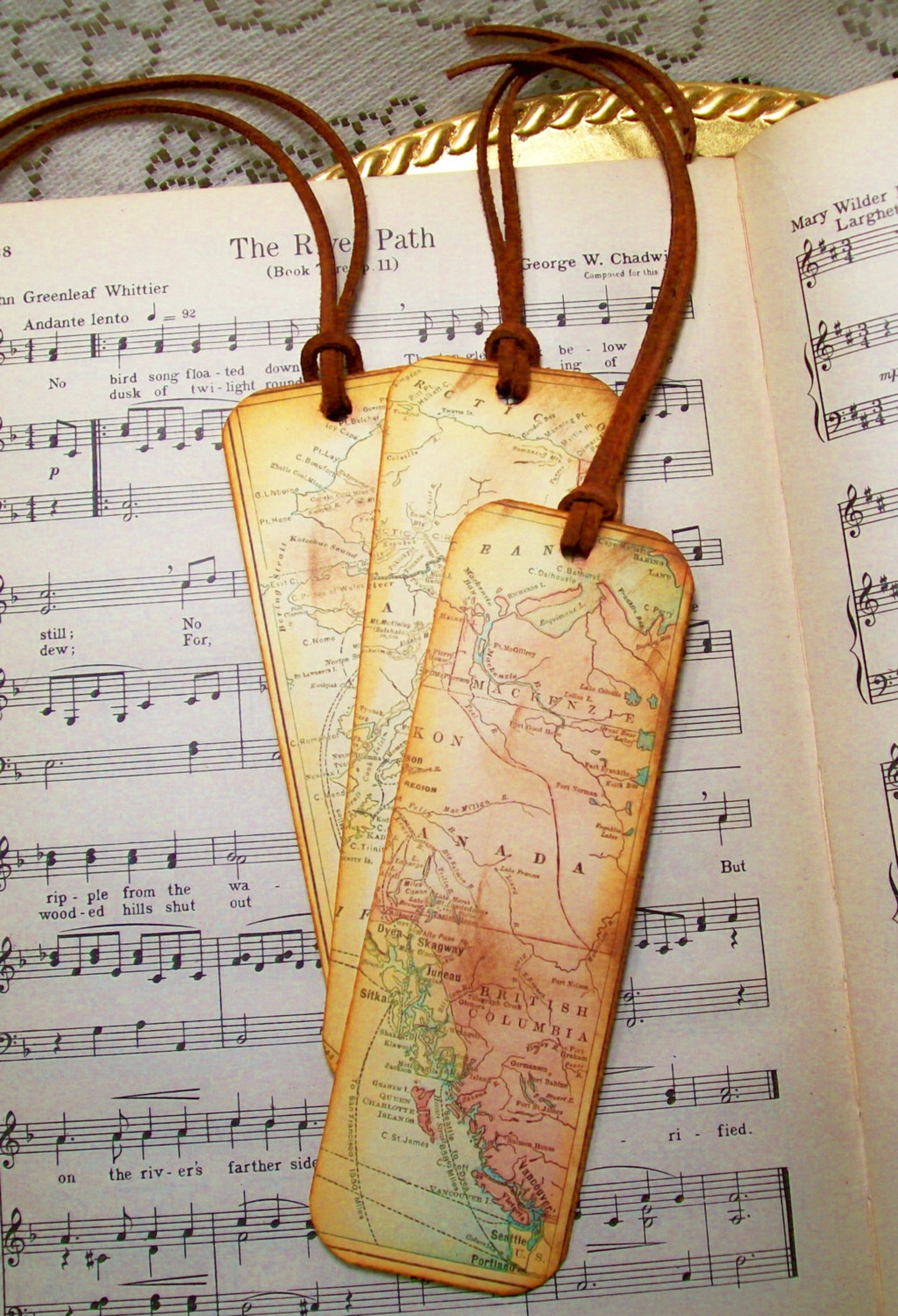 Alaska State Map Bookmarks Historical Map Bookmarks Gifts for - Etsy