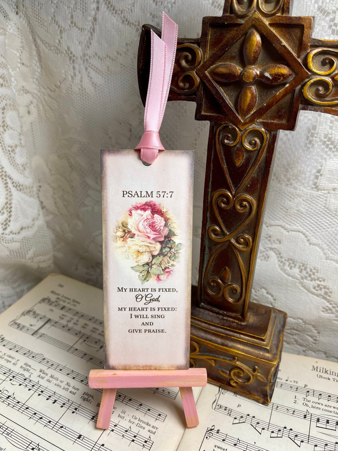 Psalm 57:7 Bookmark, My Heart is Fixed, Praise and Rejoice in the Lord ...