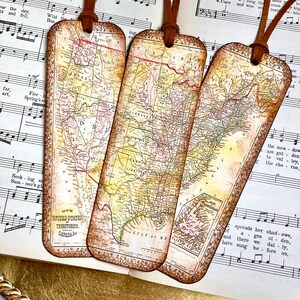 United States Map Bookmarks USA Bookmarks Historical Map - Etsy