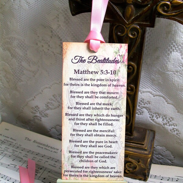 Beatitudes Bookmark - Etsy