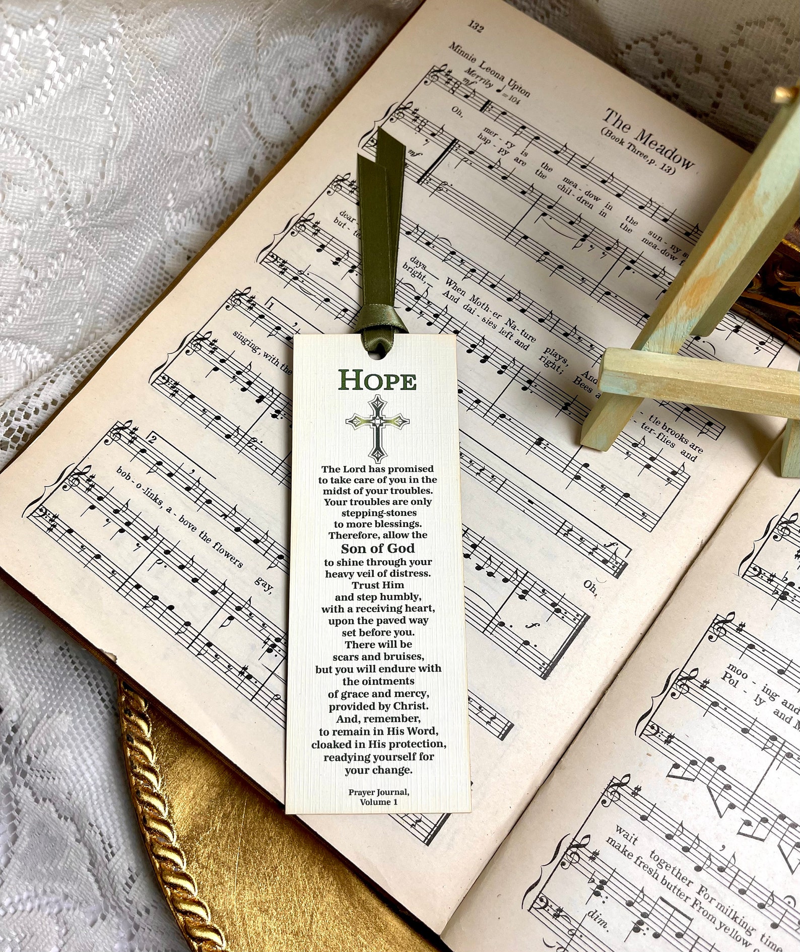 Hope Bookmark, Christian Chipboard Encouragement Bookmarks, Handmade ...