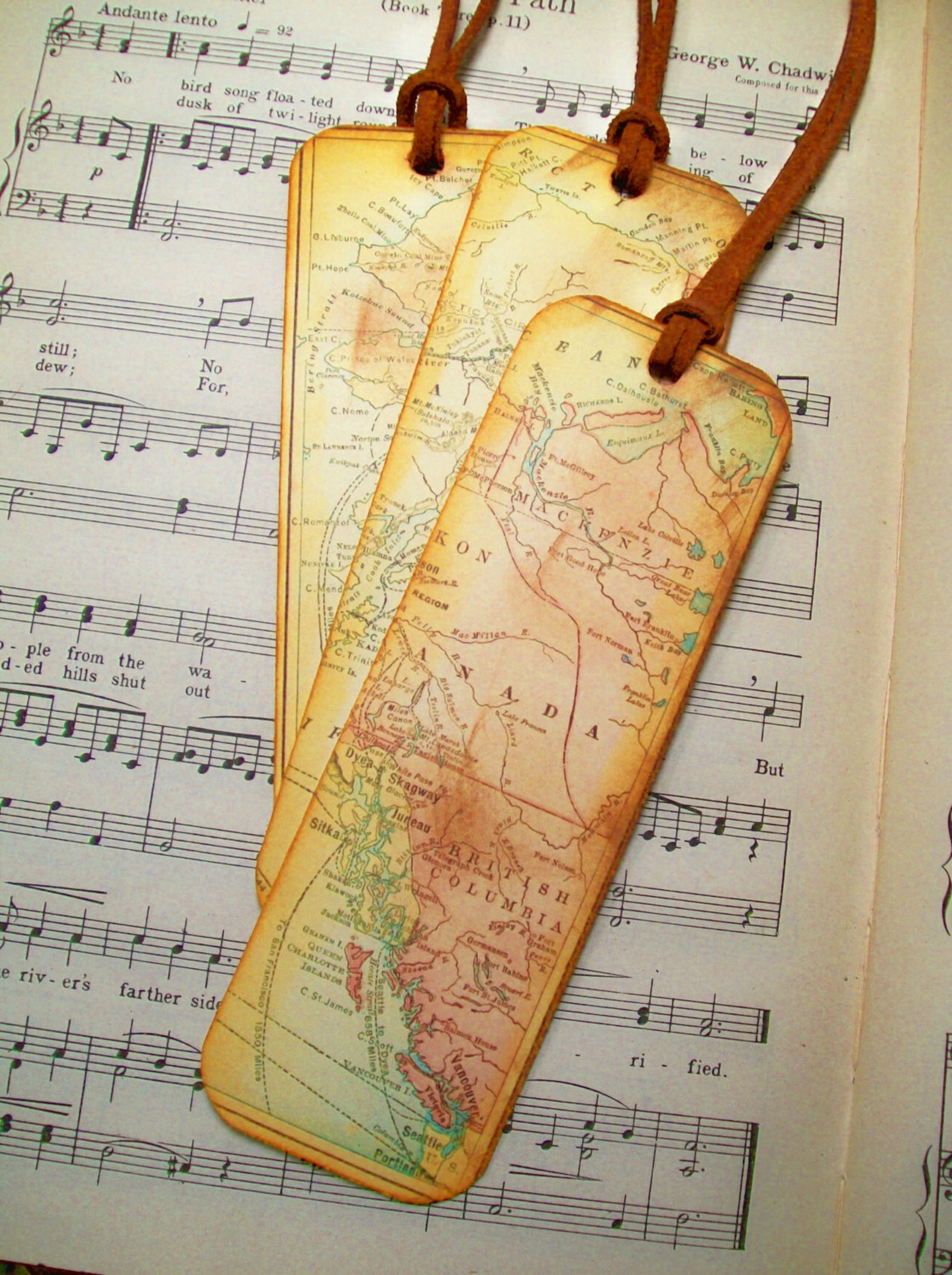 Alaska State Map Bookmarks Historical Map Bookmarks Gifts for - Etsy