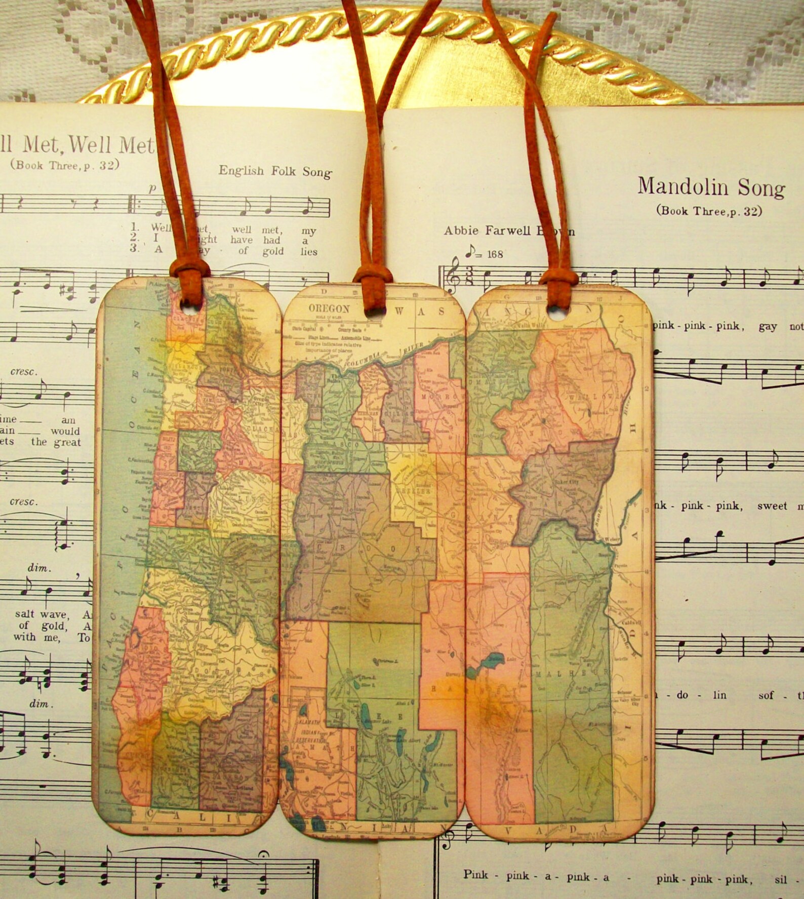 Oregon 1910 Map Bookmarks Historical County Map Bookmarks - Etsy