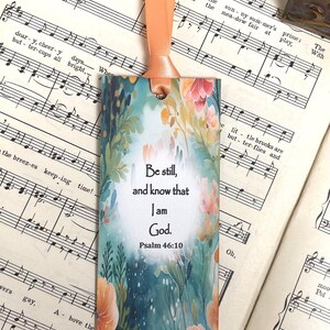 Psalm 46:10, Flower Bookmark, Be Still and Know That I Am God, Flower ...