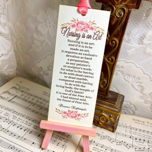 Nursing is an Art Bookmark, ONE Florence Nightingale Bookmark ...