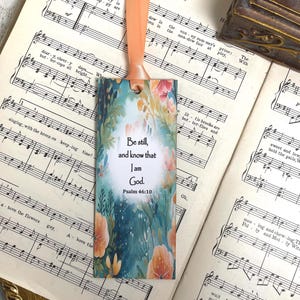 Psalm 46:10, Flower Bookmark, Be Still and Know I Am God, Flower ...