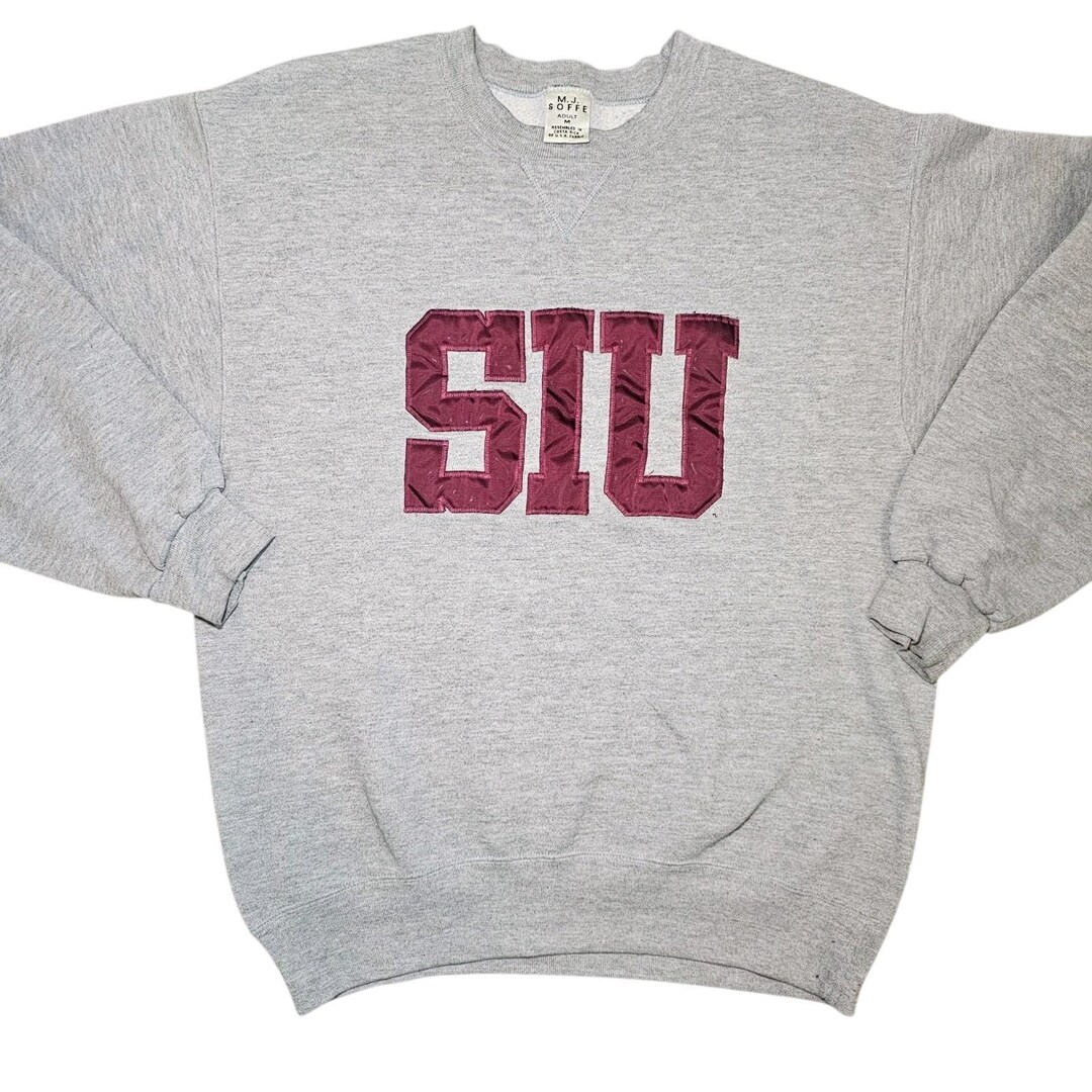 VTG SIU Southern Illinois University Sweatshirt Crewneck Thin Sz M ...