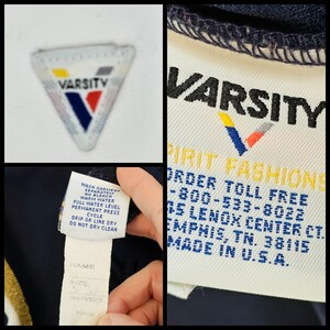 Vintage 90s Cheerleader Uniform Bootcut Pants 2 Tops Bullets Blue Gold ...