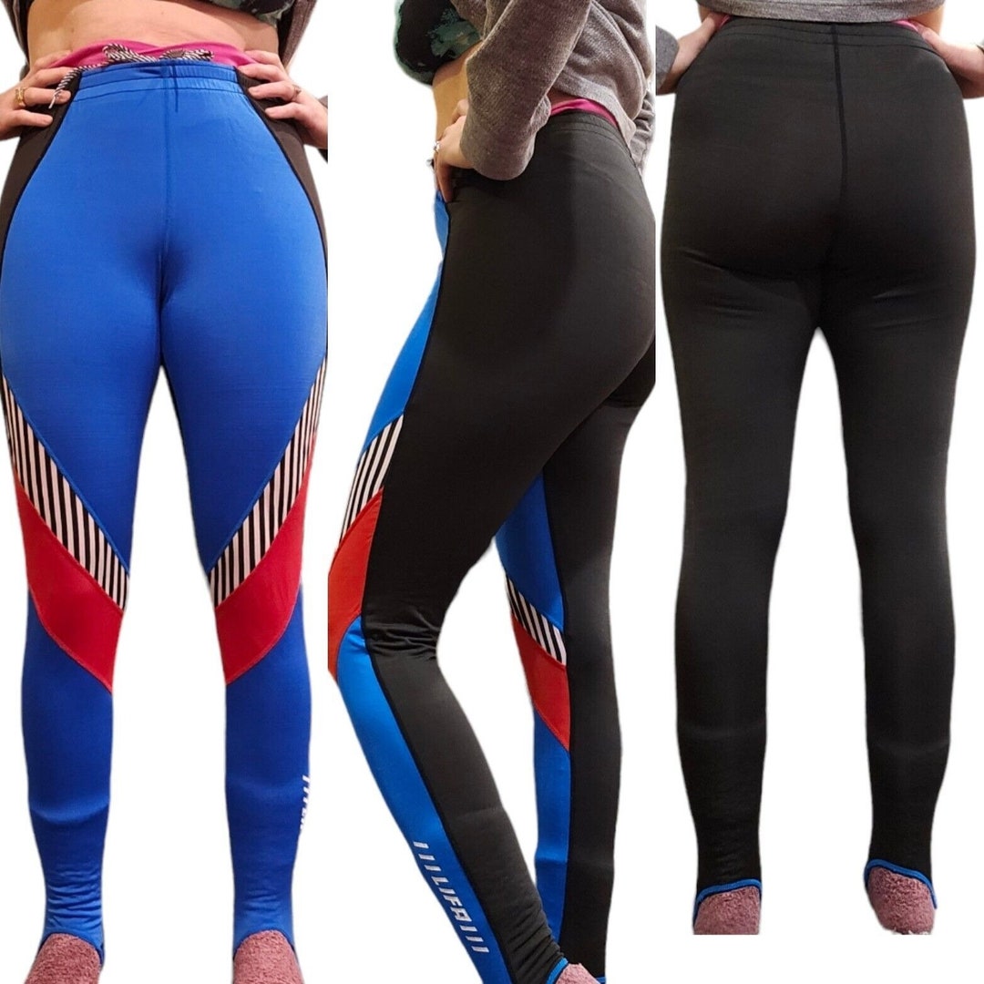 VTG 90s Helly Hansen Medium Blue LIFA Ski Pants Stirrups Base Layer ...