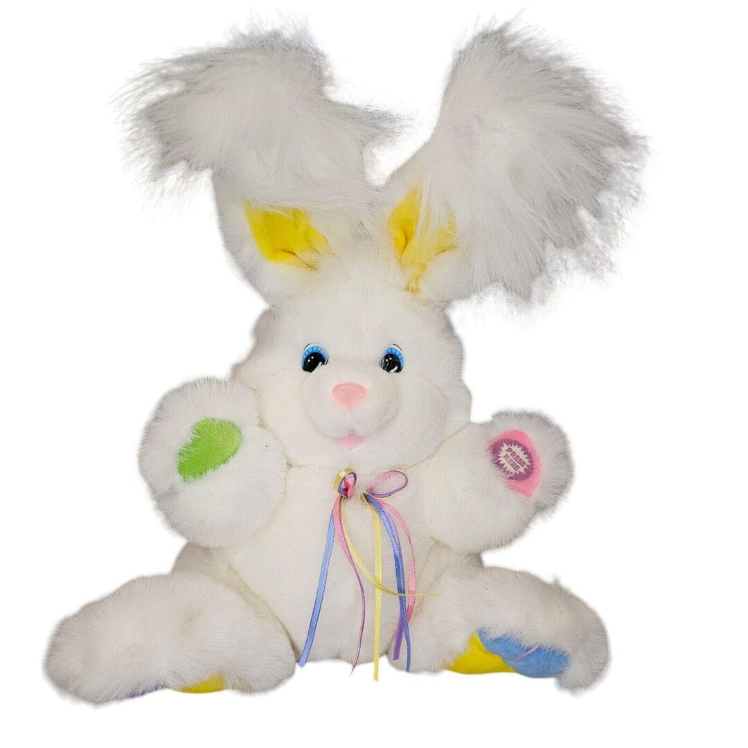 Vintage 90s Dandee Giggle Bunny Rabbit Stuffed Animal Plush Laughs ...