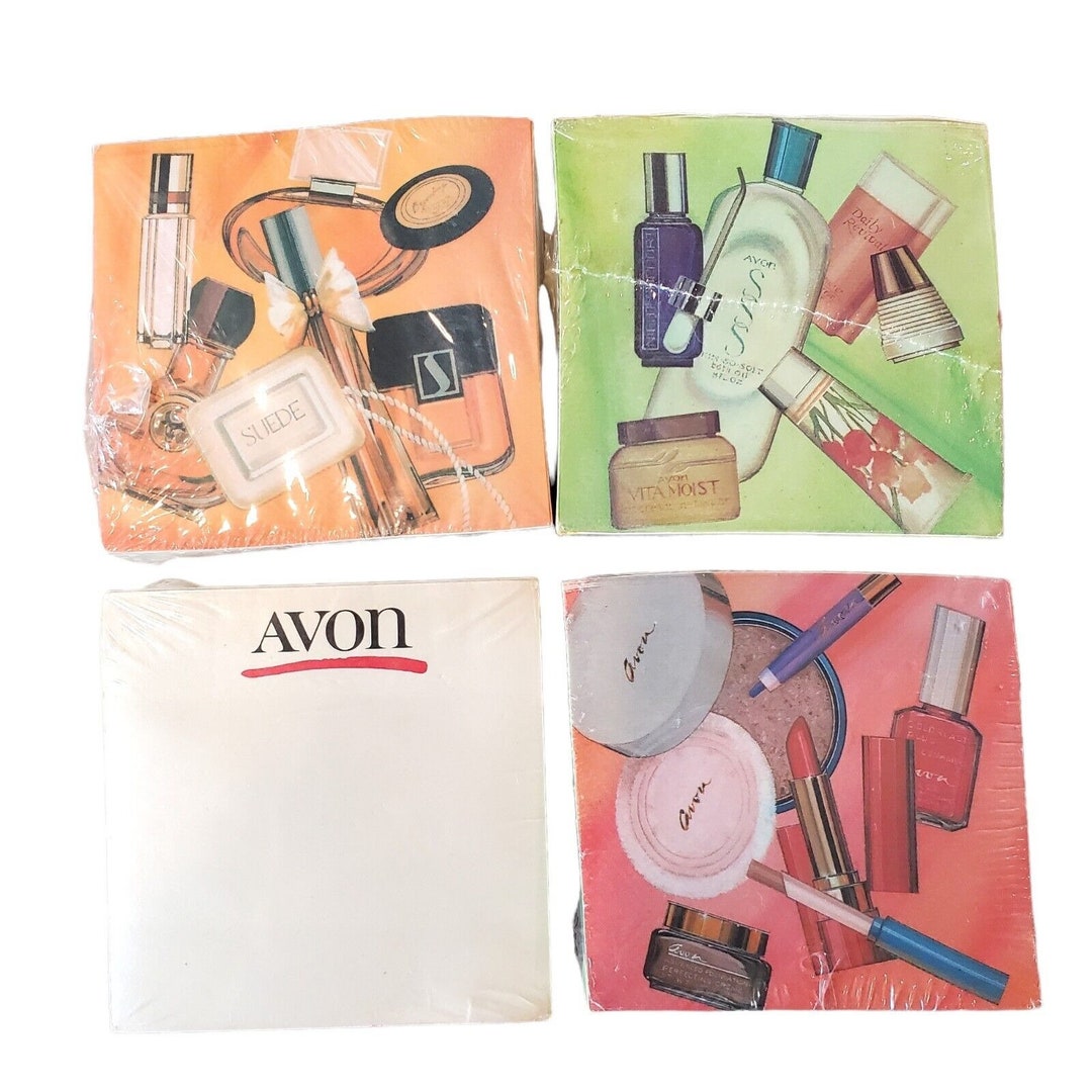 Vintage Avon 3 Inch Notes Large Lot of 4 Office Paper 625 Each Stacked ...