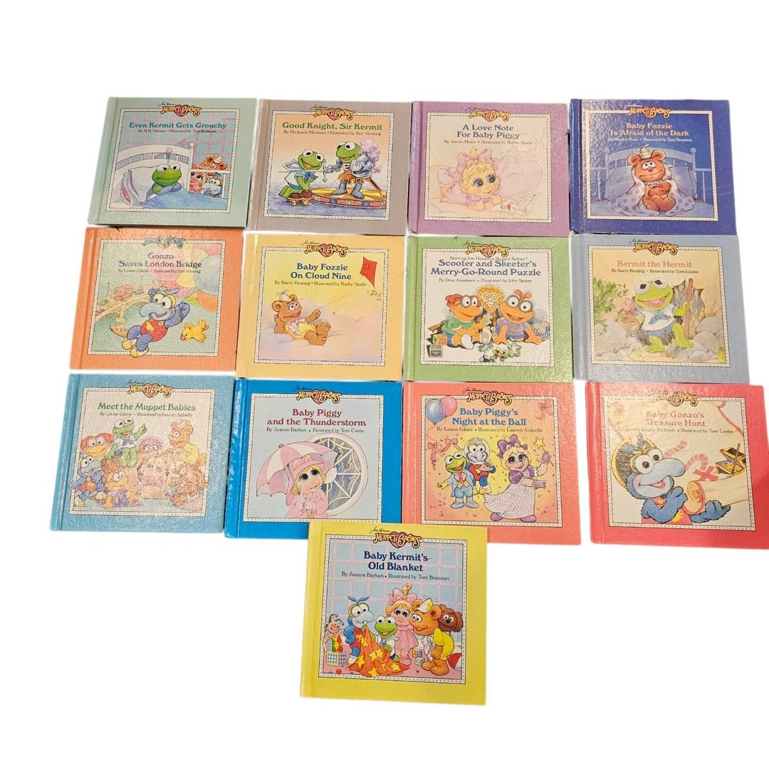 Lot of 13 Jim Henson’s Muppet Babies Weekly Reader Hardcover Books ...
