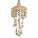 White Sea Shell Hanger Wind Chime Decor Beach House Boho Ocean Wicker ...