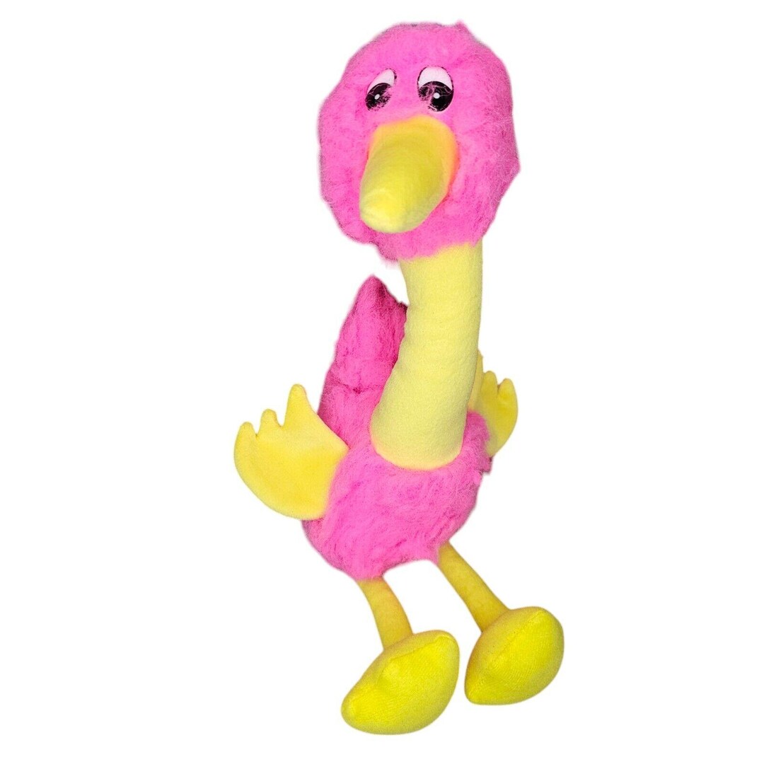 Y2K Manley Toy Direct Pink Emu Ostrich Bird Plush Stuffed Animal Fuzzy ...