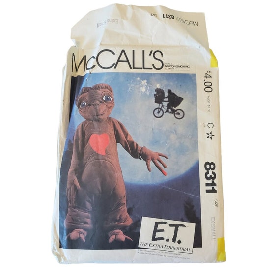 Mccalls E.T. the Extra Terrestrial Cut Sewing Pattern 8311 - Etsy