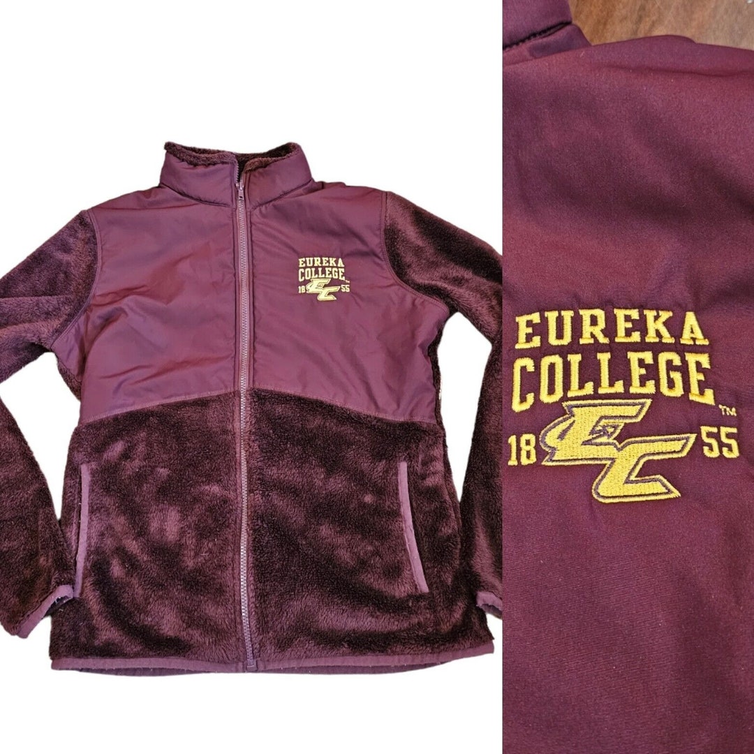 Womens Eureka College Red Devils Fuzzy Plush Zipup Jacket - Etsy