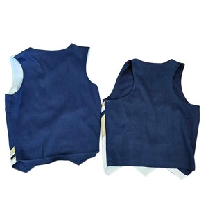 Vintage 90s Cheerleader Uniform Bootcut Pants 2 Tops Bullets Blue Gold ...