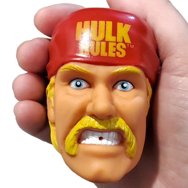 Vintage 90s Hulk Hogan WWF Wrestling Squirt Head Titan Sports Spits ...