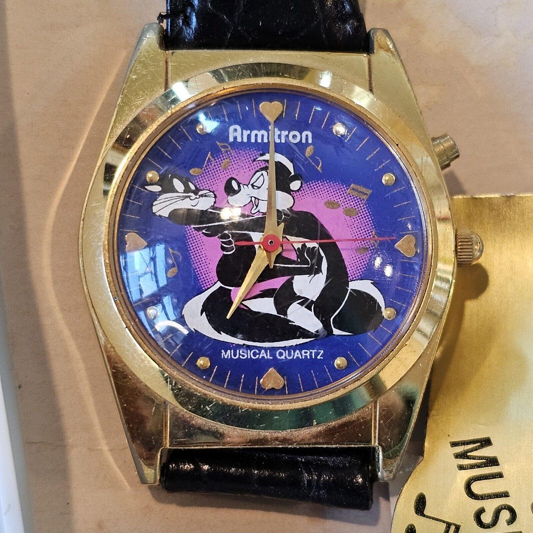 90s Pepe Le Pew Skunk Looney Tunes Musical Watch Love Penelope Needs ...