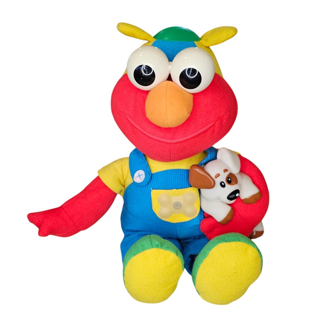 Vintage Interactive Elmo Magic Lights Doll Plush Stuffed Animal Sesame ...