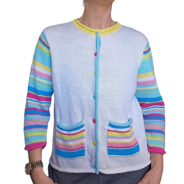 Colorful Cardigan - Etsy