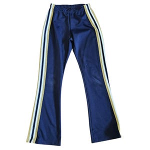 Vintage 90s Cheerleader Uniform Bootcut Pants 2 Tops Bullets Blue Gold ...