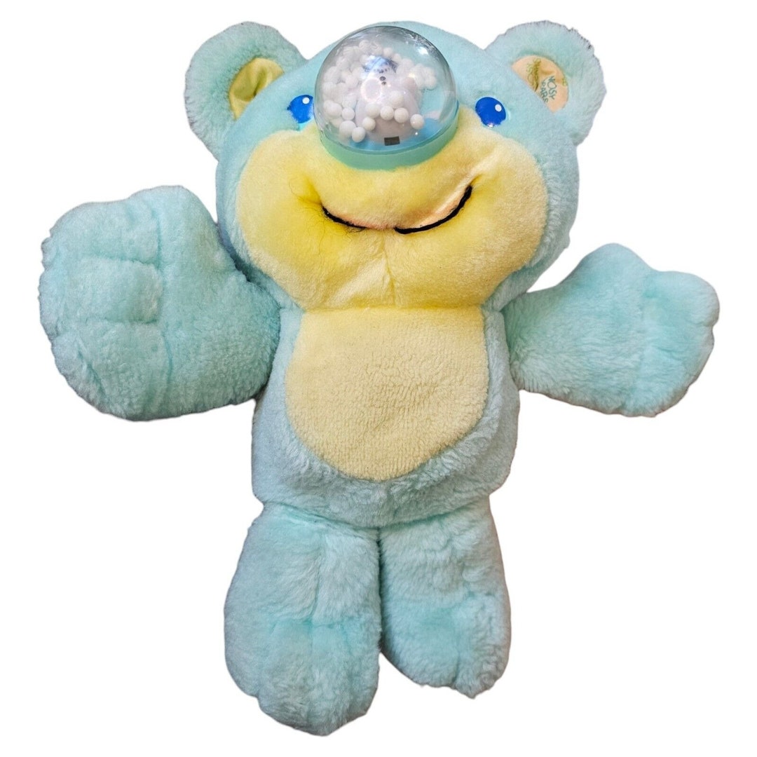 Playschool Nosey Nosy Bear Vintage 1987 Plush Pastel Blue Green Snowman ...