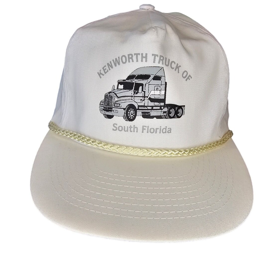 Vintage Kenworth Trucking White Rope Hat South Florida Snapback - Etsy