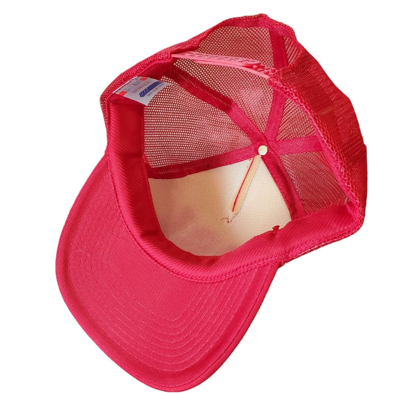 Vintage 80s Mesh Trucker Rope Hat Latin Do You Want A Cold One Red ...