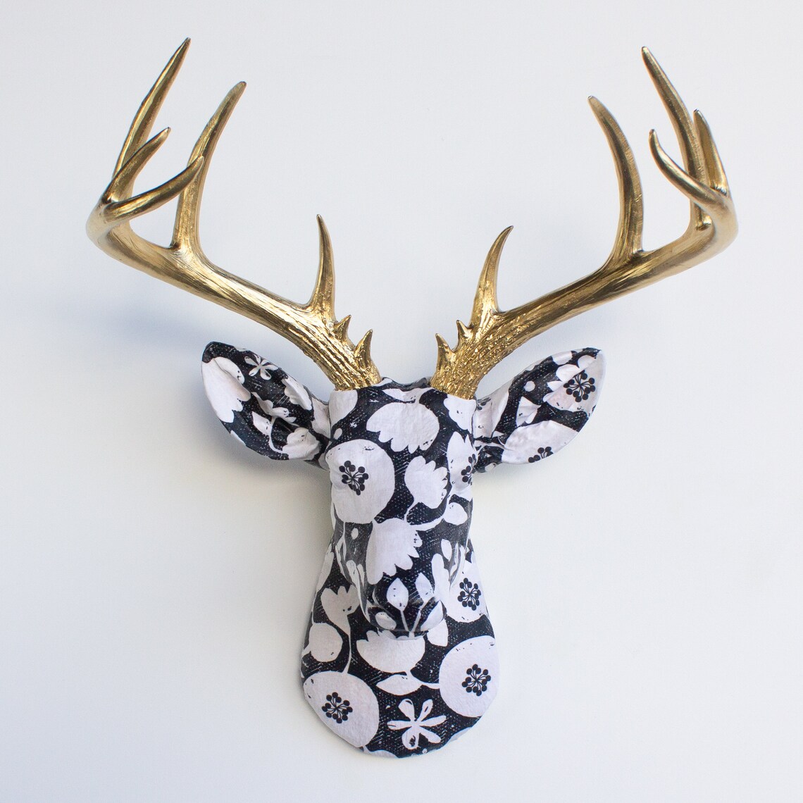 Faux Taxidermy Deer Head Fabric Wall Mount Wall Decor - Etsy