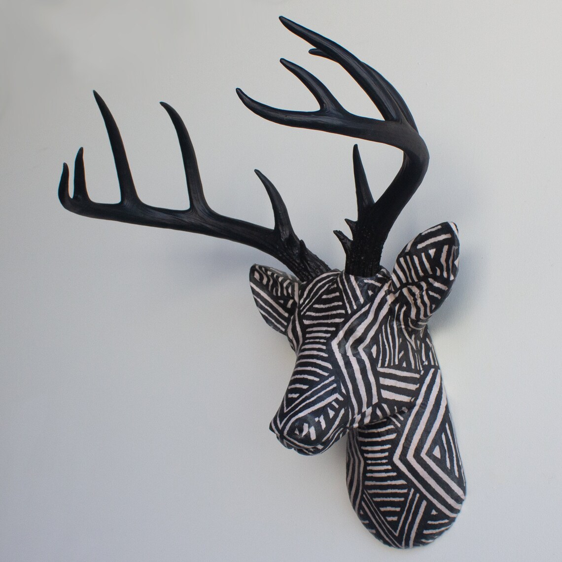 Faux Taxidermy Deer Head Fabric Wall Mount Wall Decor - Etsy
