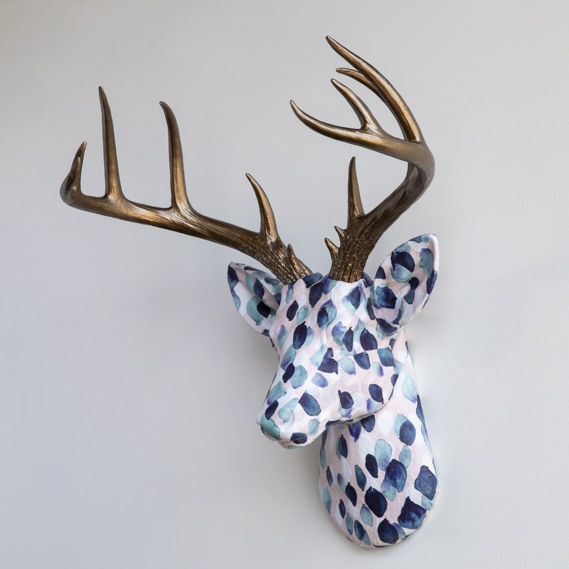 Faux Taxidermy Deer Head Fabric Wall Mount Wall Decor - Etsy