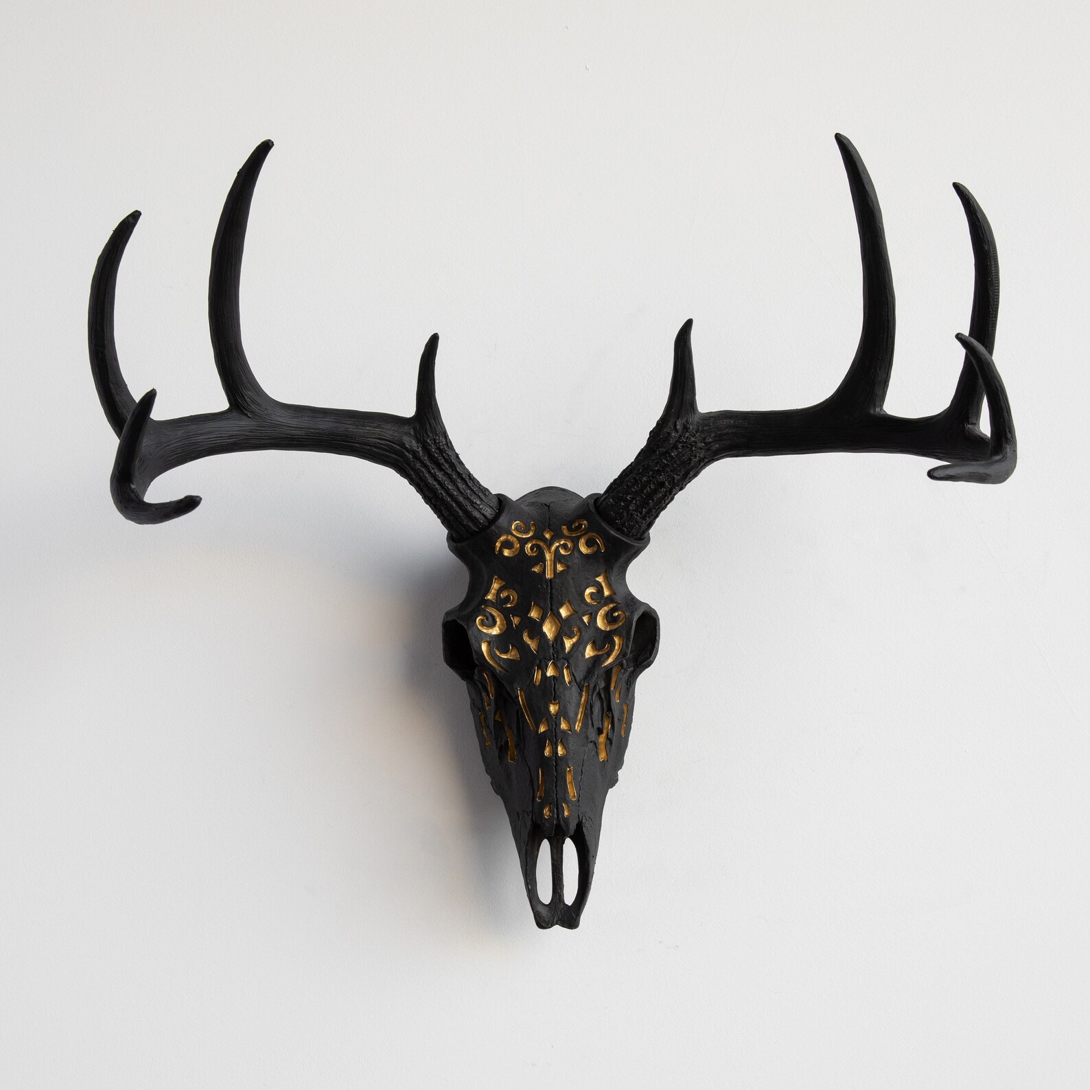 Faux Taxidermy Decorative Carved Deer Skull Wall Decor - Etsy