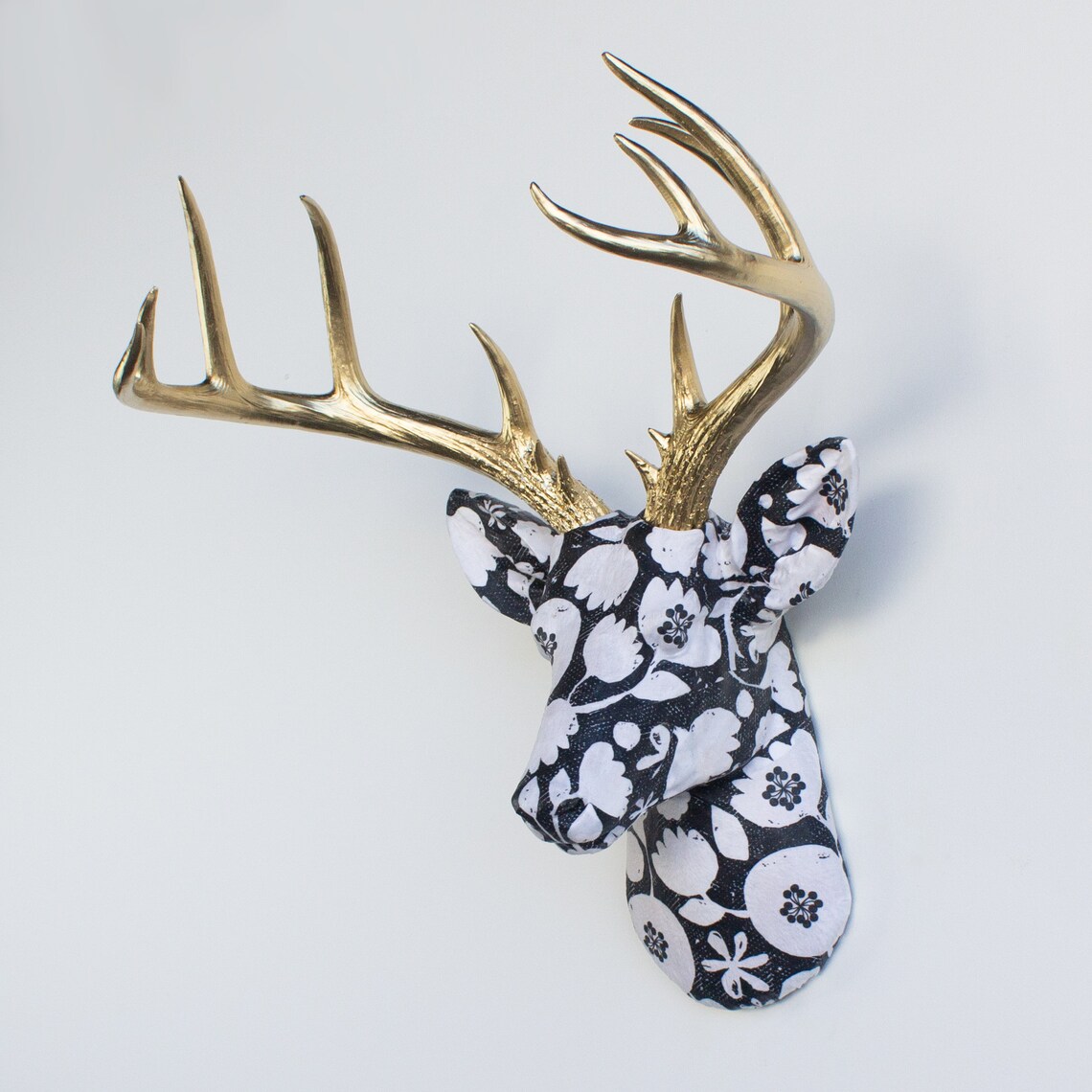 Faux Taxidermy Deer Head Fabric Wall Mount Wall Decor - Etsy