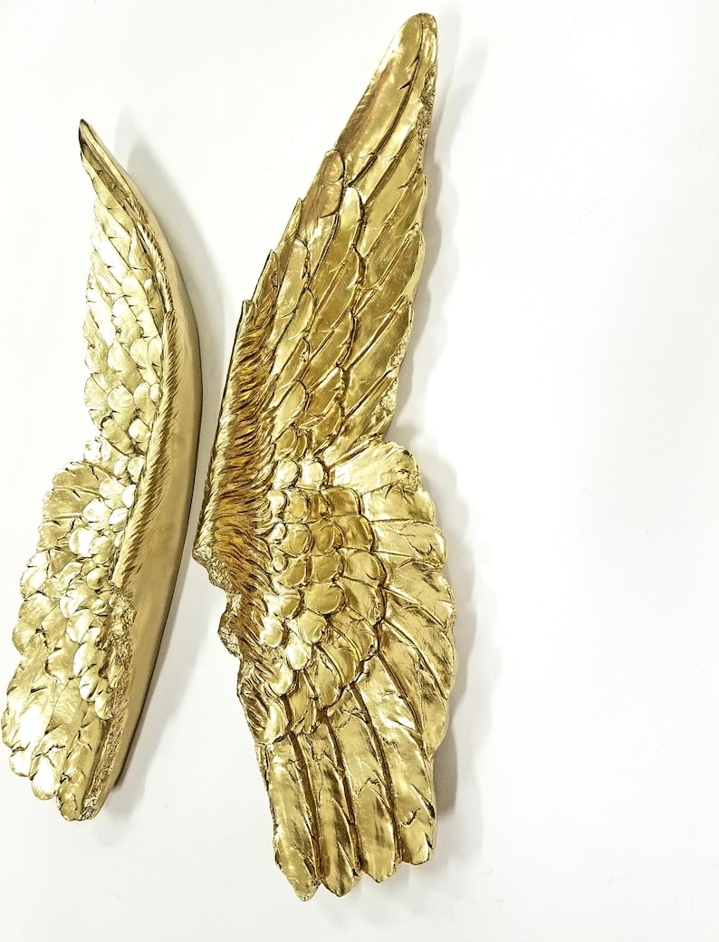 Large Gold Angel Wings Angel Wing Wall Decor Sympathy | Etsy Large Gold Angel Wings Angel Wing Wall Decor Sympathy | Etsy