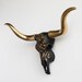 Faux Taxidermy Carved Texas Longhorn Skull Wall Mount Wall - Etsy